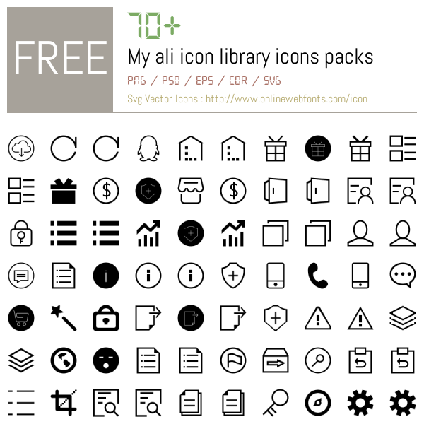 +70 My ali icon library Icons Packs Free Downloads - OnlineWebFonts.COM