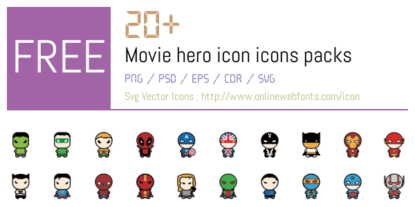 +20 Movie hero icon Icons Packs Free Downloads - OnlineWebFonts.COM