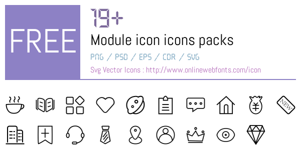 +19 Module icon Icons Packs Free Downloads - OnlineWebFonts.COM