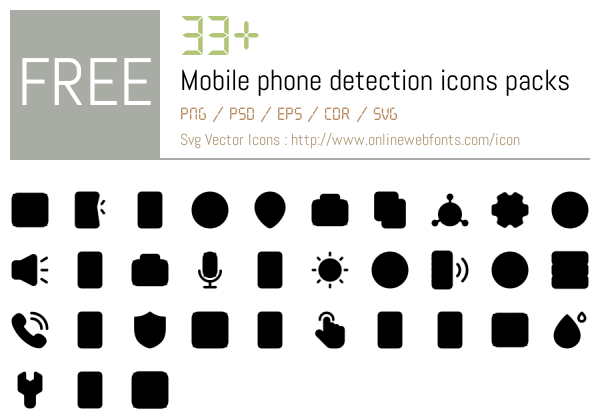 +33 Mobile phone detection Icons Packs Free Downloads - OnlineWebFonts.COM