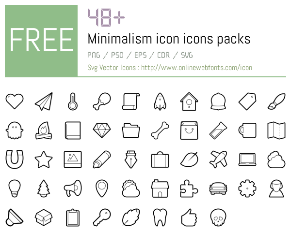 +48 Minimalism icon Icons Packs Free Downloads - OnlineWebFonts.COM
