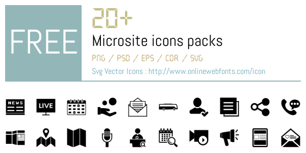 +20 Microsite Icons Packs Free Downloads - OnlineWebFonts.COM