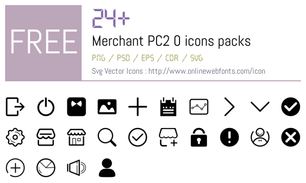 +24 Merchant PC2 0 Icons Packs Free Downloads - OnlineWebFonts.COM