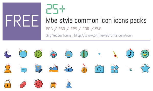 +25 Mbe style common icon Icons Packs Free Downloads - OnlineWebFonts.COM