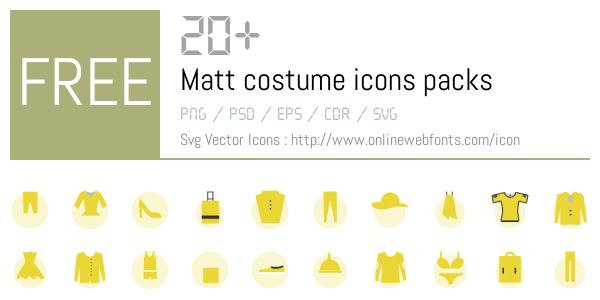 +20 Matt costume Icons Packs Free Downloads - OnlineWebFonts.COM