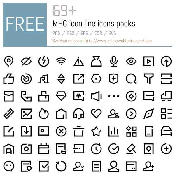 +69 MHC icon line Icons Packs Free Downloads - OnlineWebFonts.COM