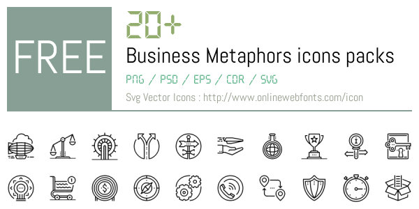 +20 Business Metaphors Icons Packs Free Downloads - OnlineWebFonts.COM