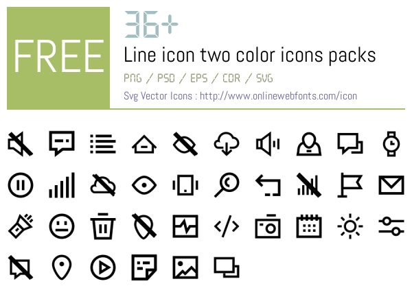 +36 Line icon two color Icons Packs Free Downloads - OnlineWebFonts.COM