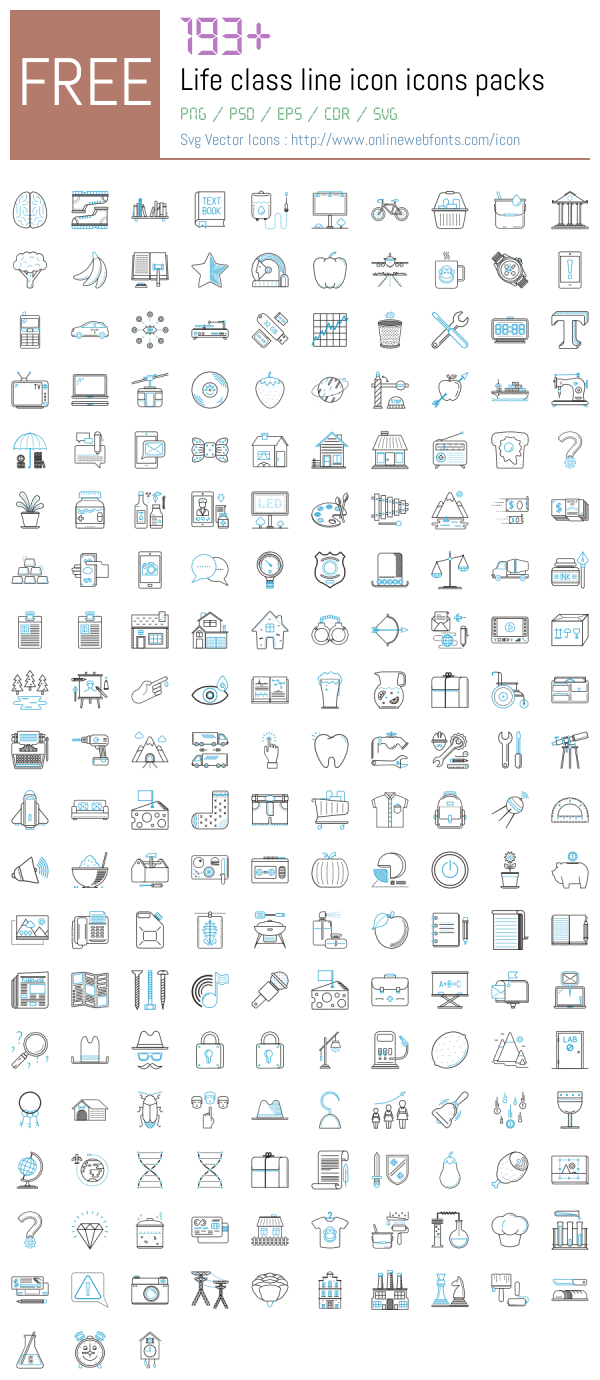 +193 Life class line icon Icons Packs Free Downloads - OnlineWebFonts.COM