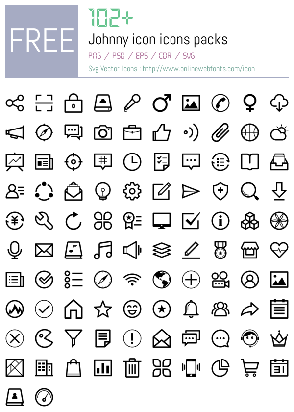 +102 Johnny icon Icons Packs Free Downloads - OnlineWebFonts.COM