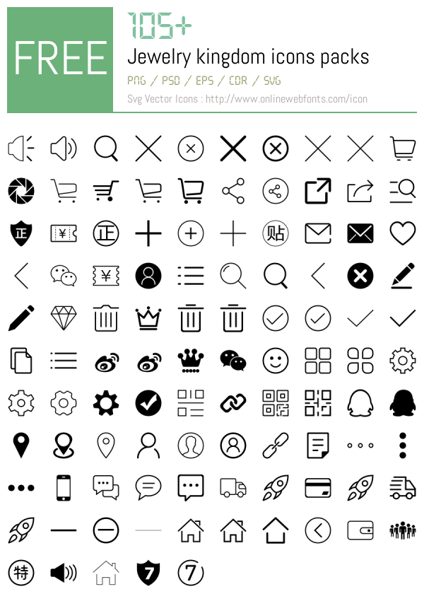 +105 Jewelry kingdom Icons Packs Free Downloads - OnlineWebFonts.COM