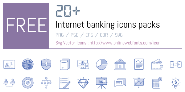 +20 Internet banking Icons Packs Free Downloads - OnlineWebFonts.COM