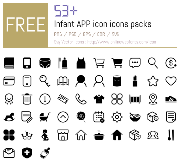 +53 Infant APP icon Icons Packs Free Downloads - OnlineWebFonts.COM
