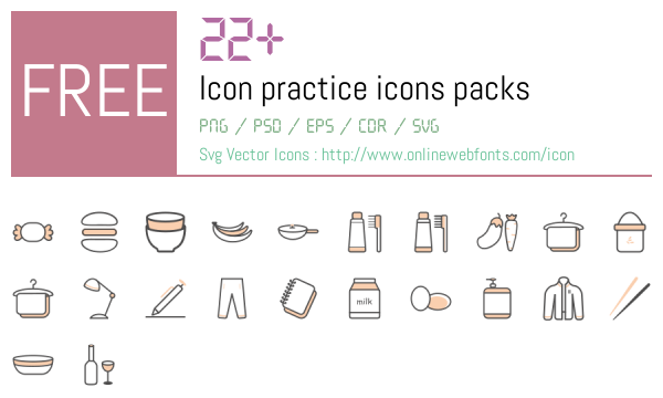 +22 Icon practice Icons Packs Free Downloads - OnlineWebFonts.COM