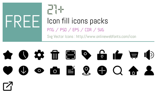 +21 Icon fill Icons Packs Free Downloads - OnlineWebFonts.COM
