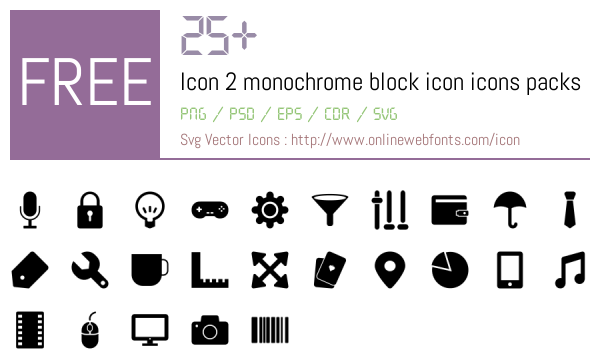 +25 Icon 2 monochrome block icon Icons Packs Free Downloads ...
