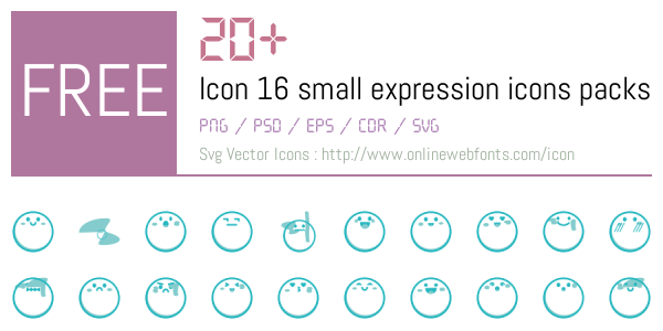 +20 Icon 16 small expression Icons Packs Free Downloads ...