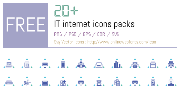 +20 IT internet Icons Packs Free Downloads - OnlineWebFonts.COM