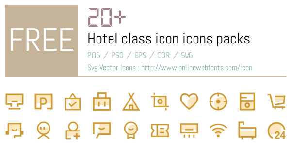 +20 Hotel class icon Icons Packs Free Downloads - OnlineWebFonts.COM