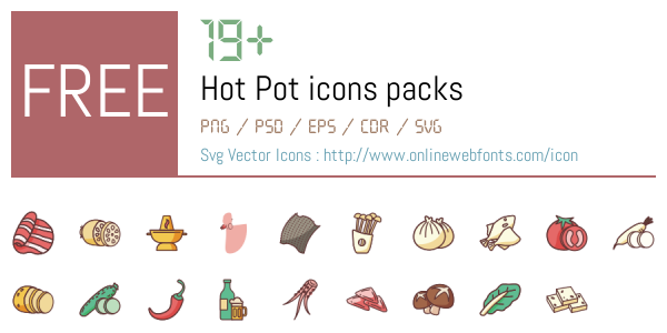+19 Hot Pot Icons Packs Free Downloads - OnlineWebFonts.COM