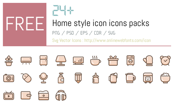 +24 Home style icon Icons Packs Free Downloads - OnlineWebFonts.COM