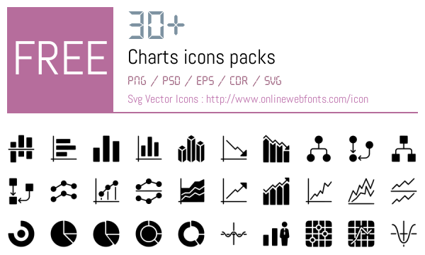+30 Charts Icons Packs Free Downloads - OnlineWebFonts.COM