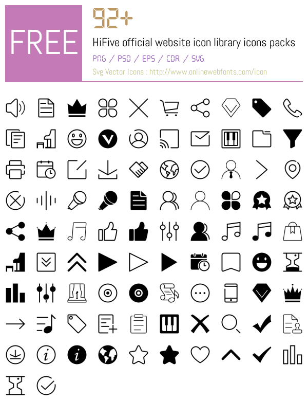 +92 HiFive official website icon library Icons Packs Free Downloads ...