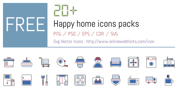 +20 Happy home Icons Packs Free Downloads - OnlineWebFonts.COM