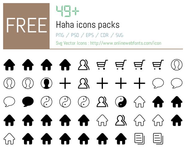 +49 Haha Icons Packs Free Downloads - OnlineWebFonts.COM