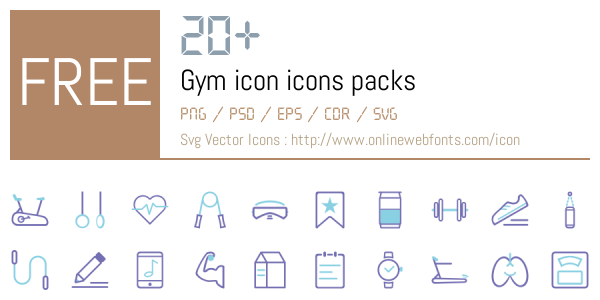 +20 Gym icon Icons Packs Free Downloads - OnlineWebFonts.COM