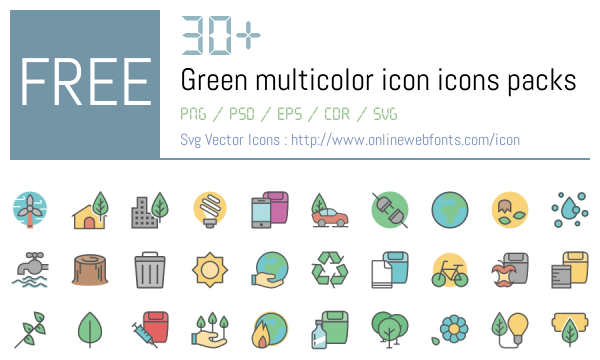+30 Green multicolor icon Icons Packs Free Downloads - OnlineWebFonts.COM