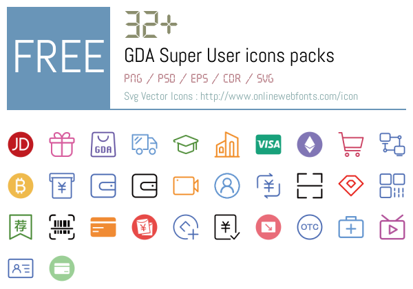 +32 GDA Super User Icons Packs Free Downloads - OnlineWebFonts.COM