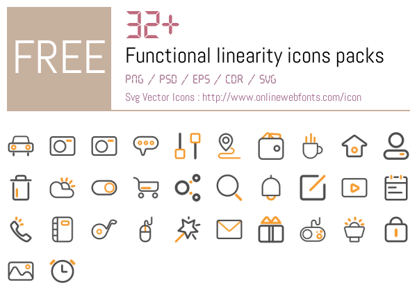 +32 Functional linearity Icons Packs Free Downloads - OnlineWebFonts.COM