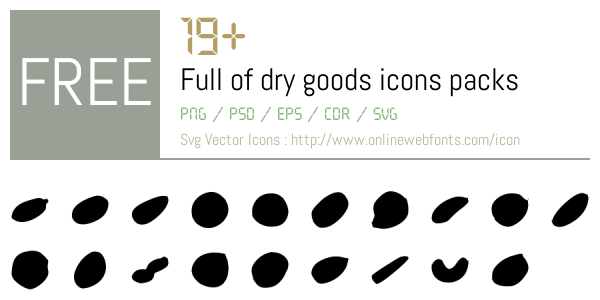 +19 Full of dry goods Icons Packs Free Downloads - OnlineWebFonts.COM