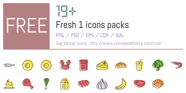 +19 Fresh 1 Icons Packs Free Downloads - OnlineWebFonts.COM