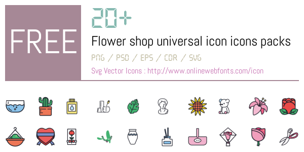 +20 Flower shop universal icon Icons Packs Free Downloads ...