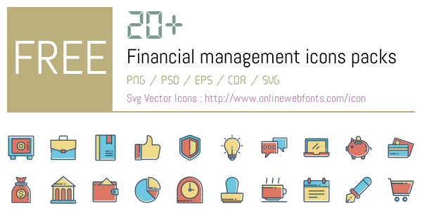 +20 Financial management Icons Packs Free Downloads - OnlineWebFonts.COM
