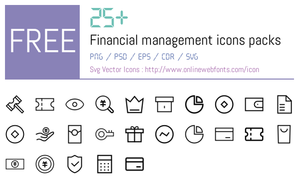 +25 Financial management Icons Packs Free Downloads - OnlineWebFonts.COM