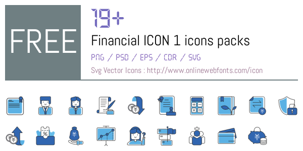 +19 Financial ICON 1 Icons Packs Free Downloads - OnlineWebFonts.COM
