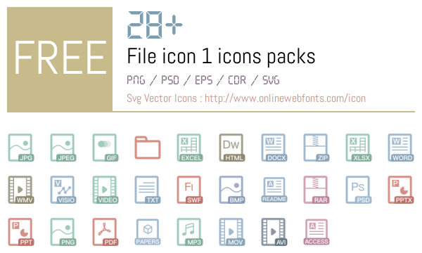 +28 File icon 1 Icons Packs Free Downloads - OnlineWebFonts.COM