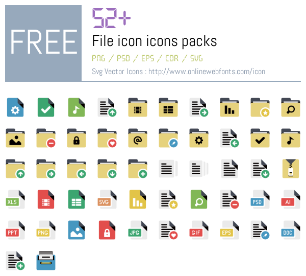+52 File icon Icons Packs Free Downloads - OnlineWebFonts.COM
