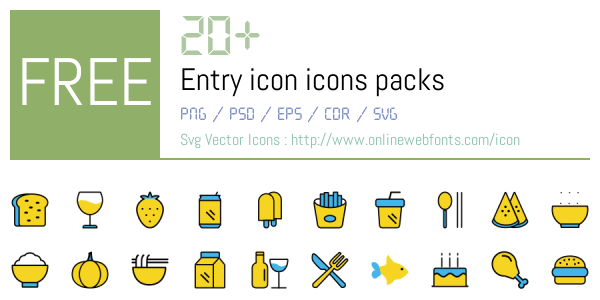 +20 Entry icon Icons Packs Free Downloads - OnlineWebFonts.COM