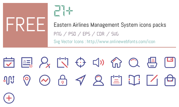 +21 Eastern Airlines Management System Icons Packs Free Downloads ...