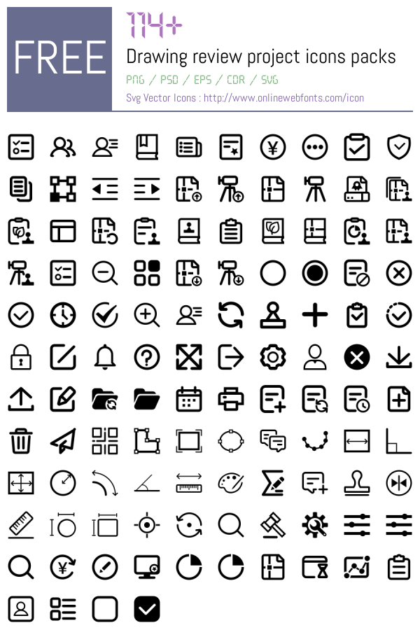 +114 Drawing review project Icons Packs Free Downloads - OnlineWebFonts.COM