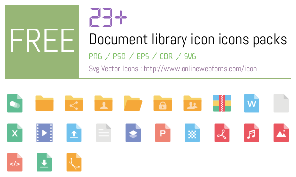 +23 Document library icon Icons Packs Free Downloads - OnlineWebFonts.COM