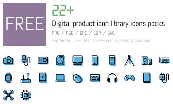 +22 Digital product icon library Icons Packs Free Downloads ...