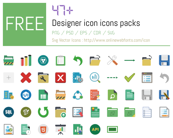 +47 Designer icon Icons Packs Free Downloads - OnlineWebFonts.COM
