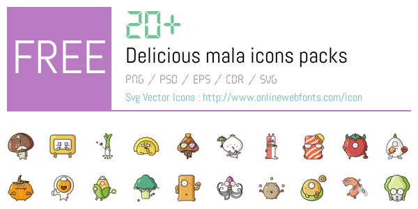 +20 Delicious mala Icons Packs Free Downloads - OnlineWebFonts.COM