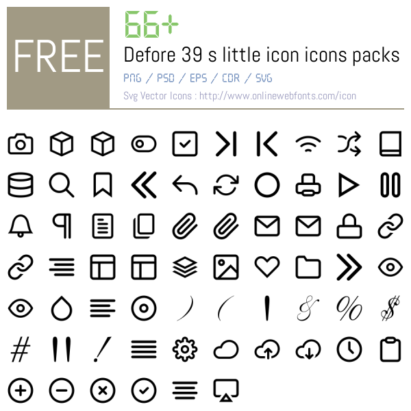 +66 Defore 39 s little icon Icons Packs Free Downloads - OnlineWebFonts.COM