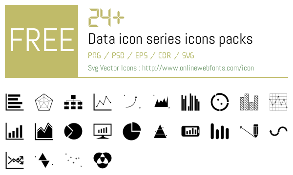 +24 Data icon series Icons Packs Free Downloads - OnlineWebFonts.COM